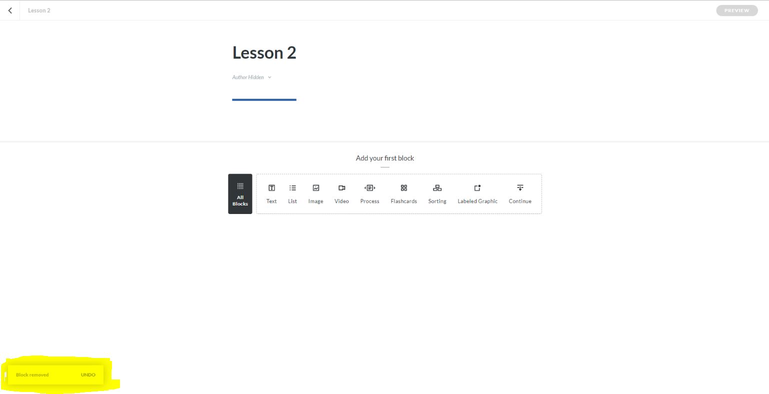 Undo Function in RISE | Articulate - Community