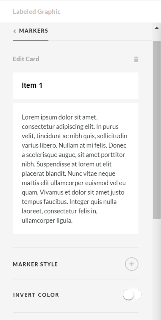 Change the color of a marker on a labeled graphic in Rise | Articulate ...