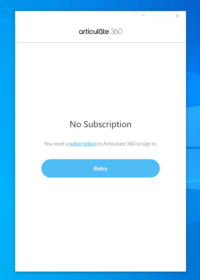 Free trial not working in desktop app | Articulate - Community