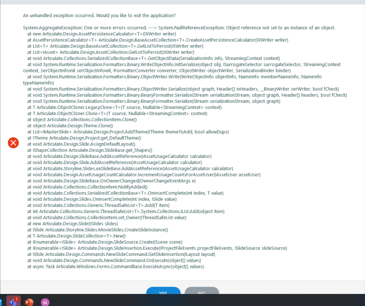 Storyline Error Articulate Community