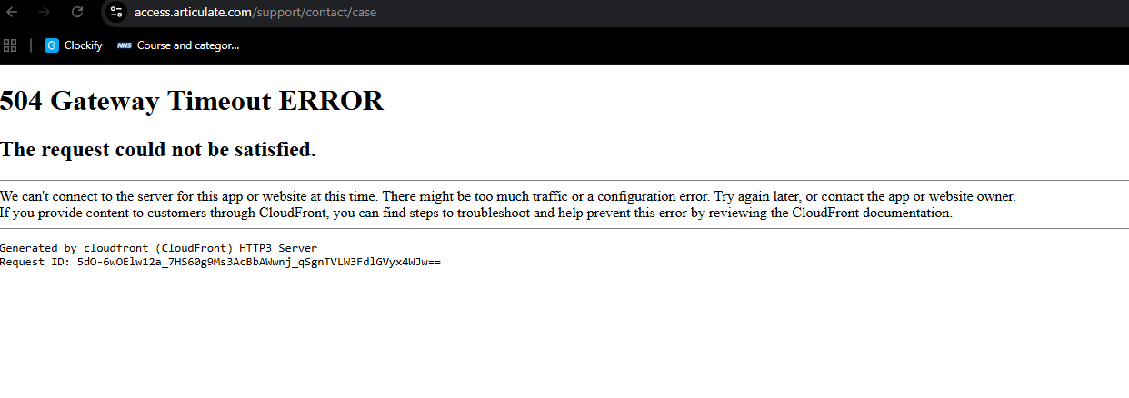 Rise login issues | Articulate - Community