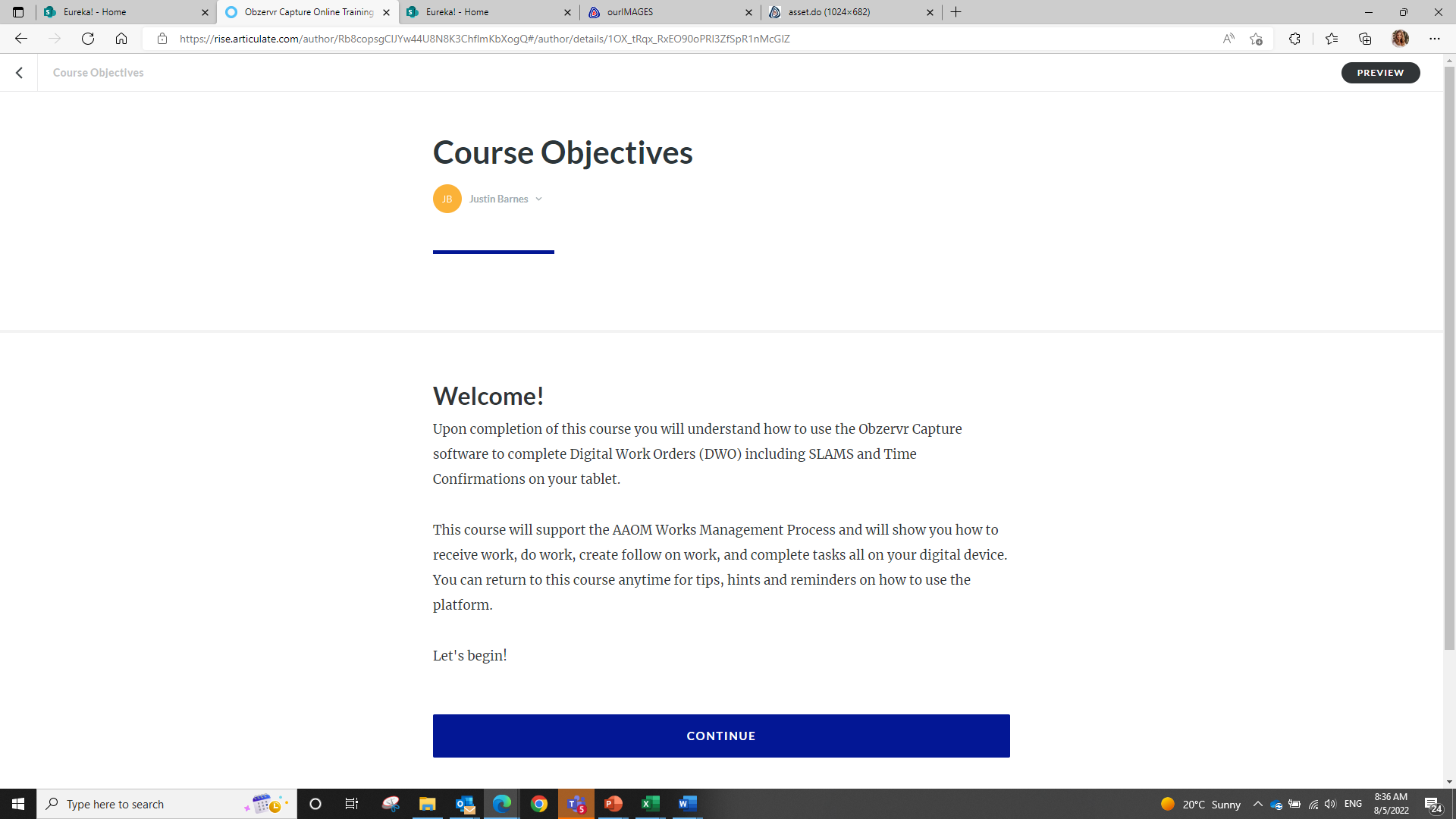 Can you change the image on an Articulate Rise 360 Template ...