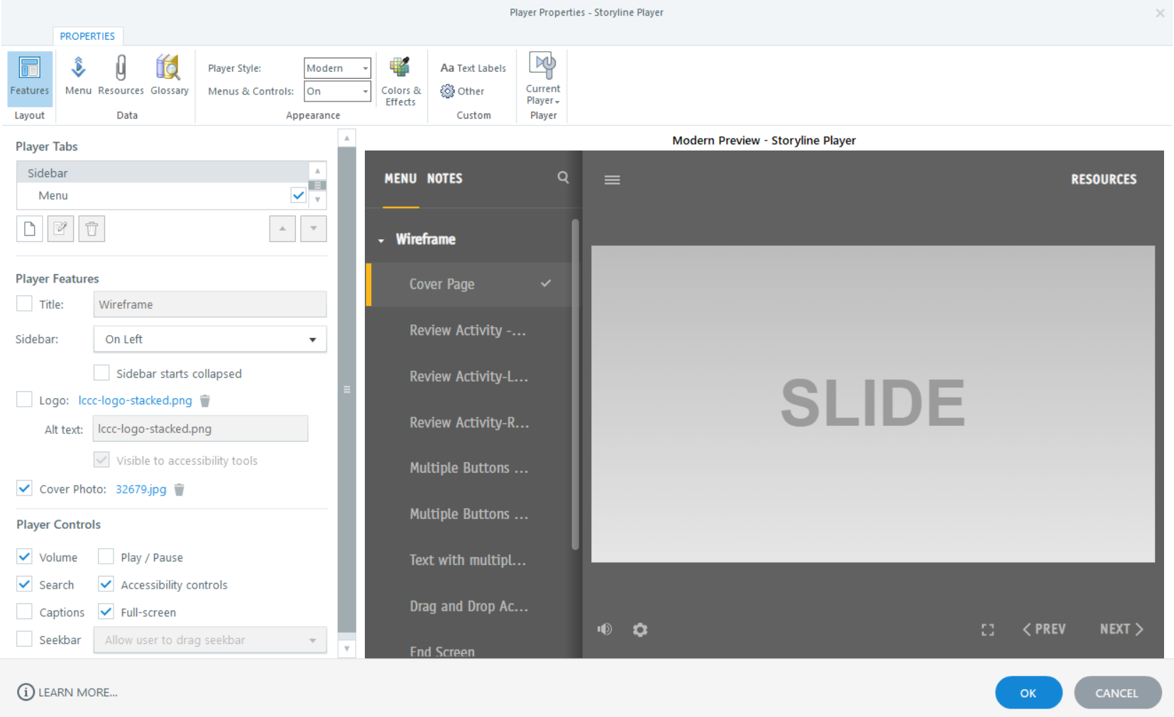 Is there anyway to move the RESOURCE tab to the left side? | Articulate ...