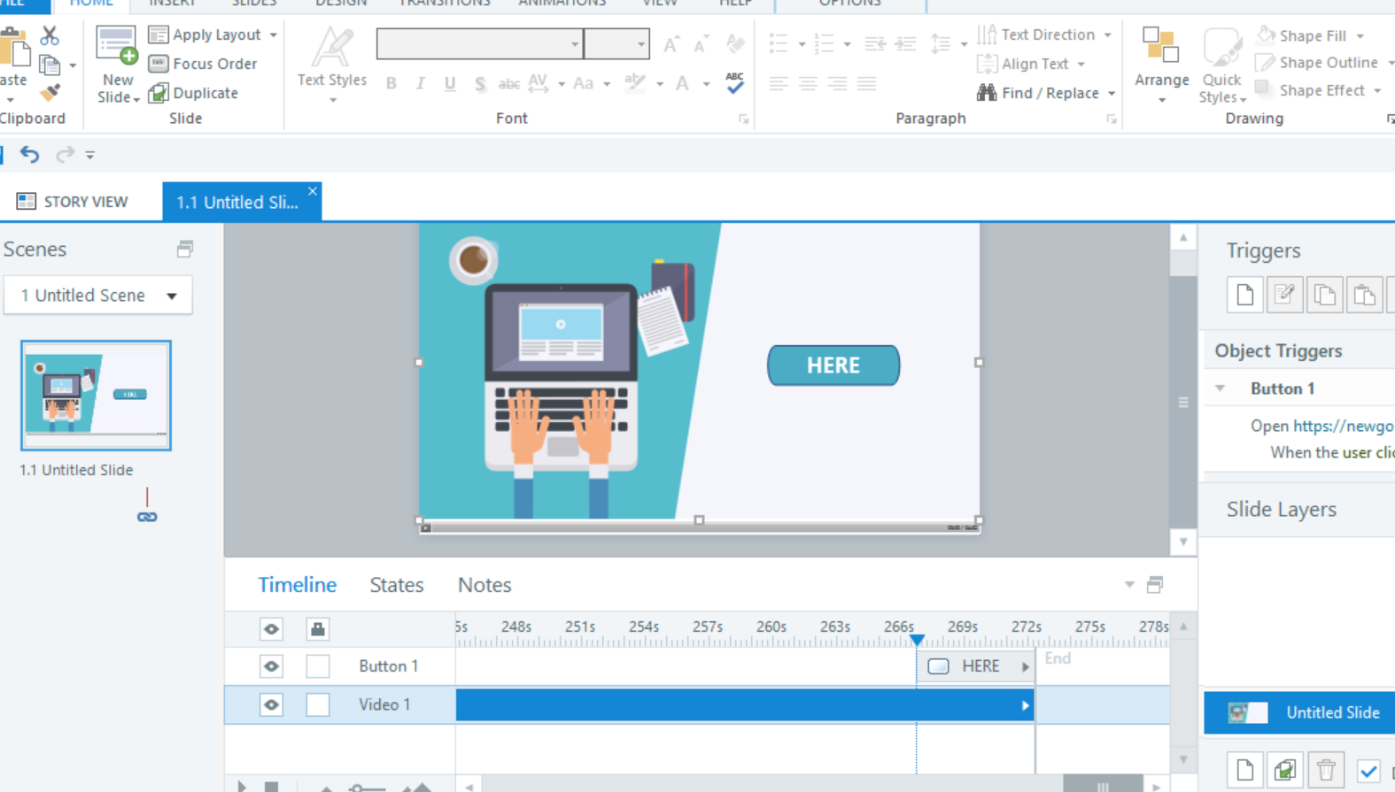 Video Editing in Storyline 360 - adding a button | E-Learning Heroes