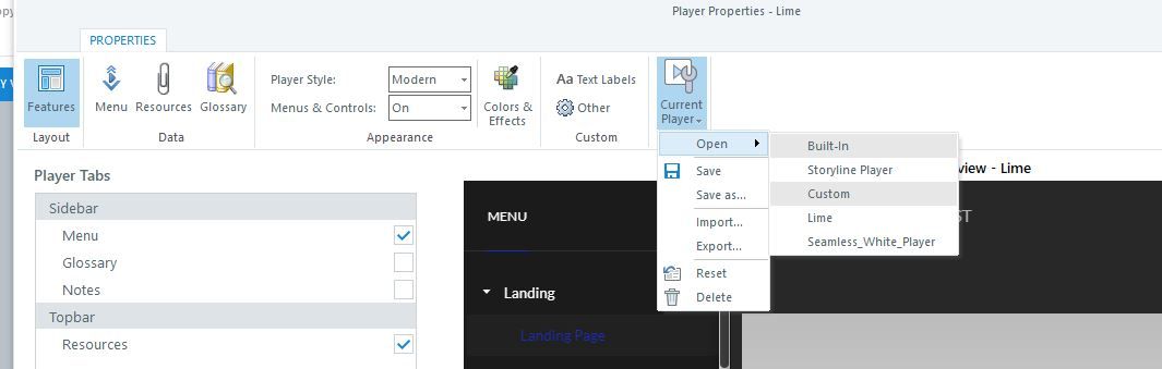 Storyline 360 - Custom Modern Player | E-Learning Heroes