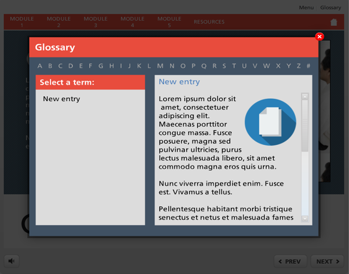 Freebie Interactive Glossary For Storyline Articulate Community