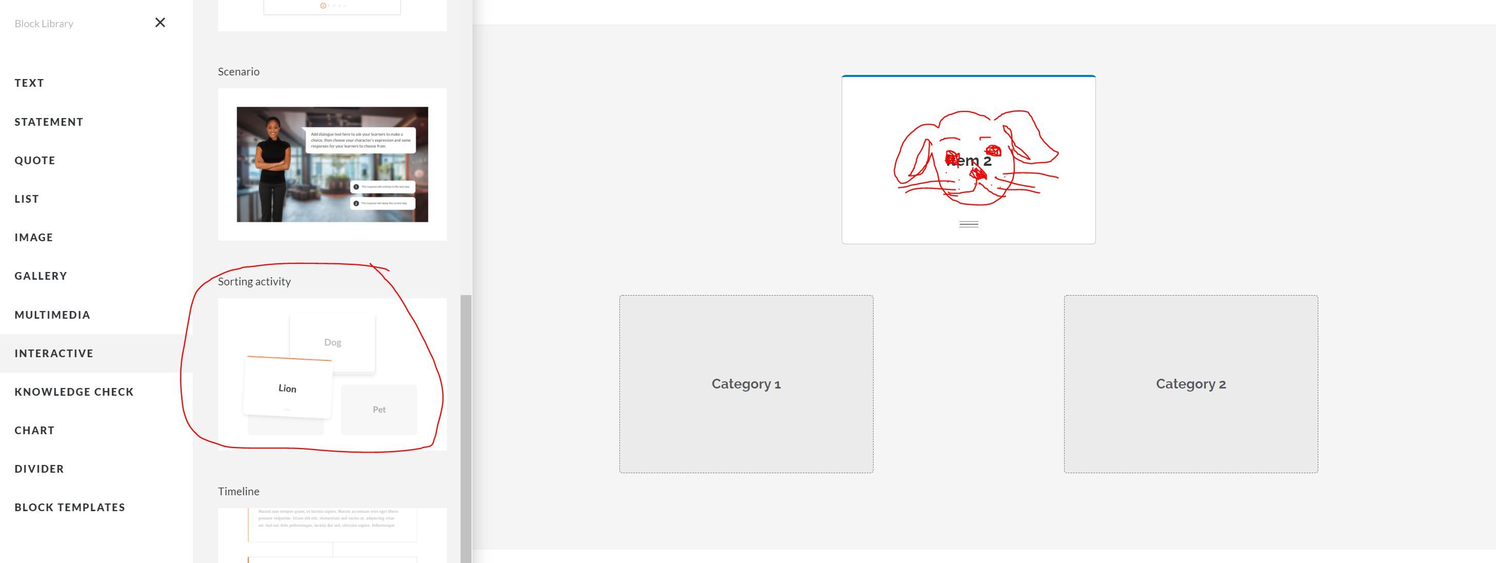 Rise sorting activity using pictures | Articulate - Community