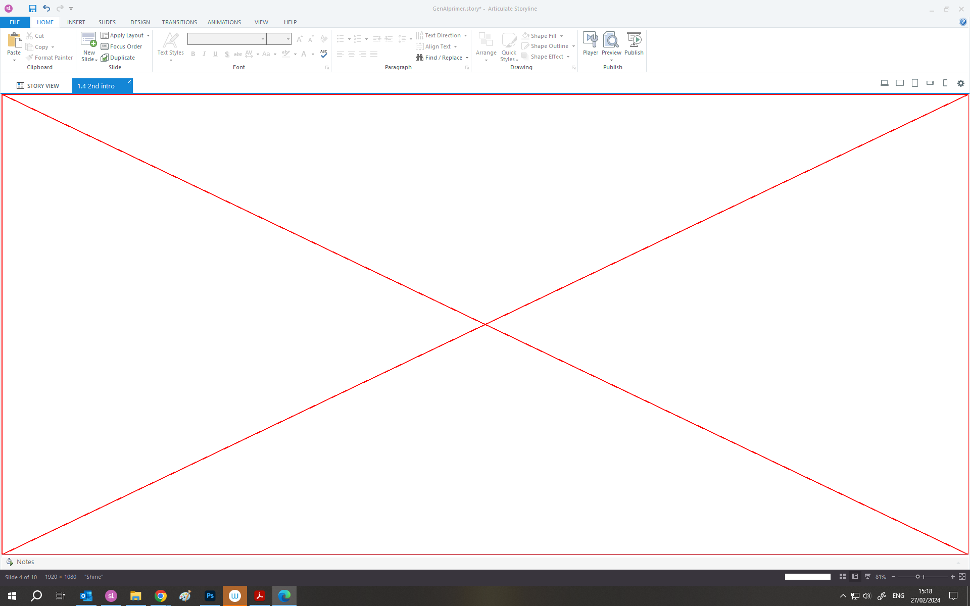 Red X show stopper bug | Articulate - Community