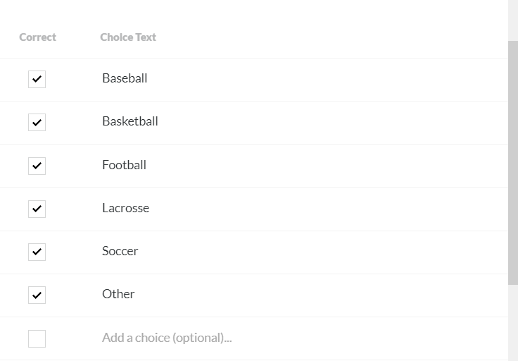 Multiple Response / All correct answers | Articulate - Community
