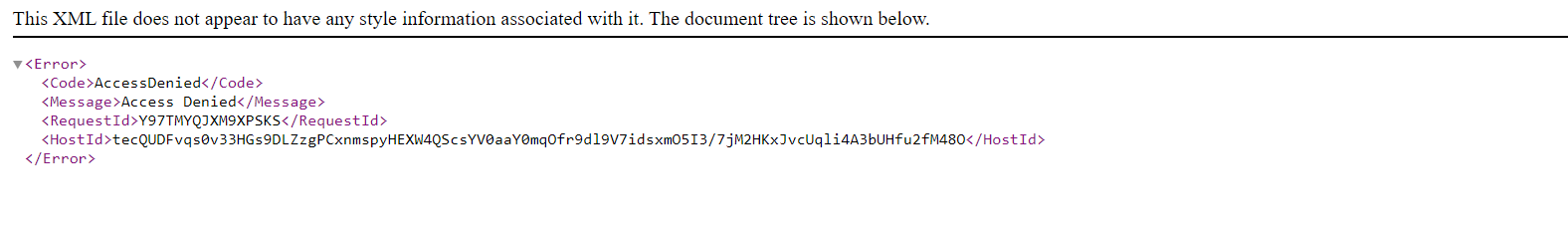 Literally any email hyperlink: This XML file does not appear to have ...