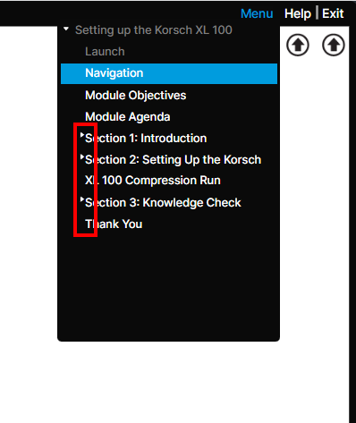 Issue in Menu - Sub Topic - Arrow alignment | Articulate - Community