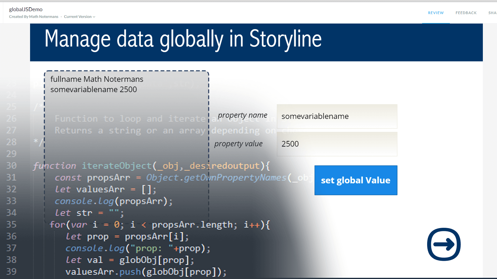 Global scope for Javascript variables in Storyline | Articulate - Community