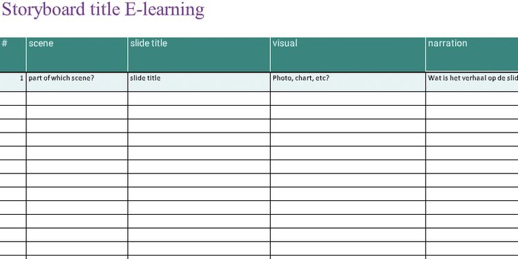 19 E-Learning Storyboard Templates and Examples #251 | Articulate ...