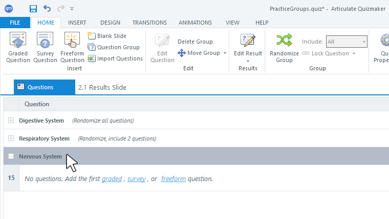 Quizmaker 360: Organizing and Randomizing Quiz Questions | Articulate - Community