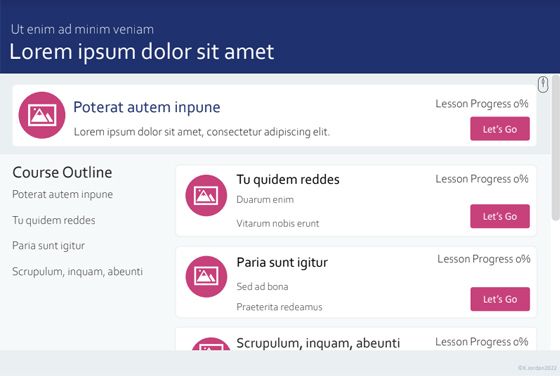 50+ Custom Menu Navigation Examples in E-Learning #358 | Articulate ...