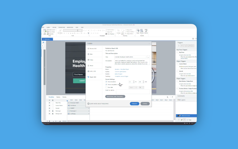 Publishing A Storyline Course To Reach Articulate Community