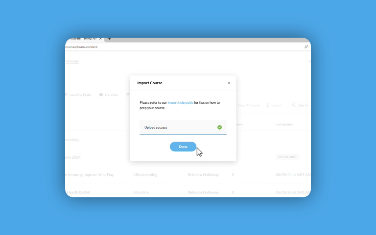 Import Third Party Training Content In To Reach Articulate Community