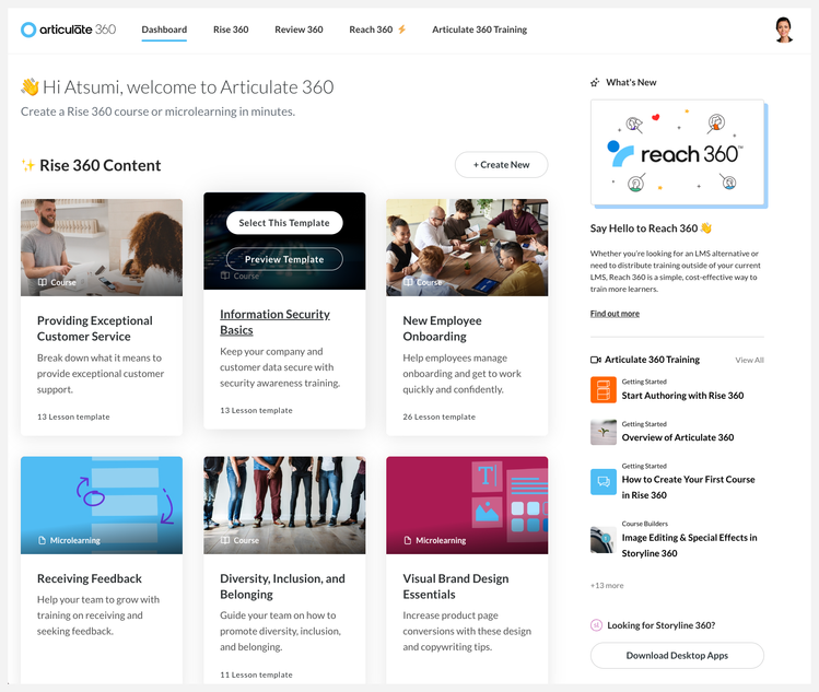 Articulate 360: Using Your Dashboard | Articulate - Community