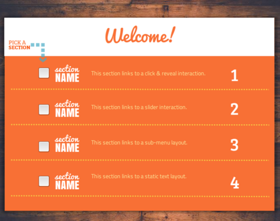 Storyline: Restaurant Menu Inspired Template | Articulate - Community