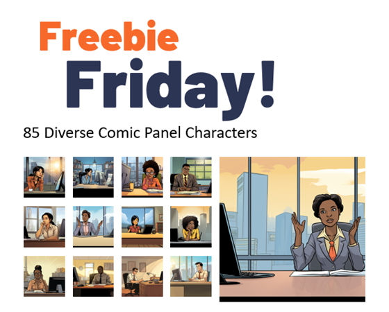 Free Illustrations: 85 Diverse Comic Panel Characters | Articulate ...