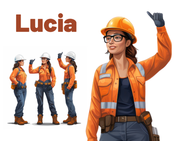 Lucia: Free Illustrated Character | Articulate - Community