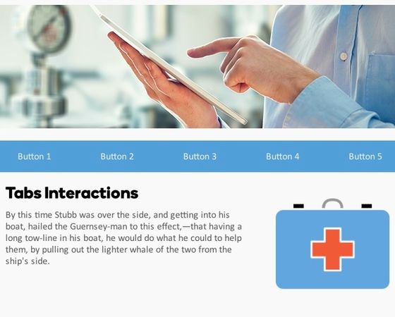 Storyline 360 and Storyline 2: Medical Tabs Interaction | Articulate ...