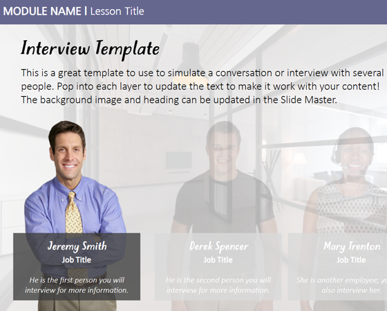 Storyline 360: Interview Template | Articulate - Community