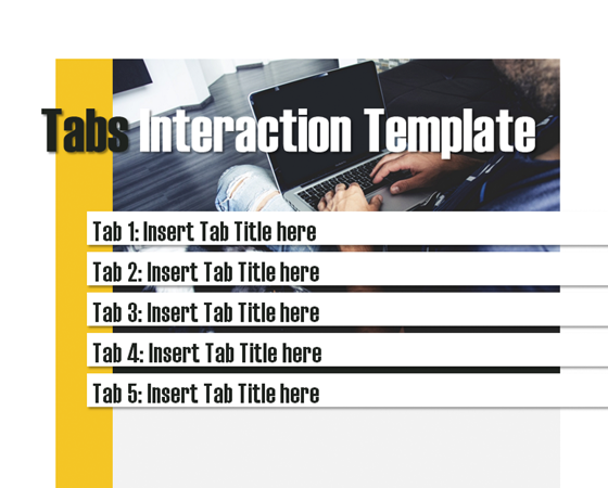 PowerPoint: Corporate Tabs Interaction Template | Articulate - Community