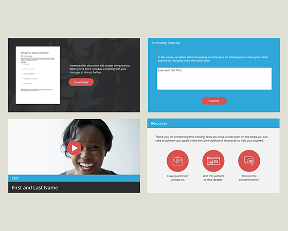 Storyline: Assorted Summary Screens | Articulate - Community