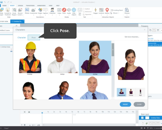 Storyline Process Interaction Turned Software Simulation E Learning