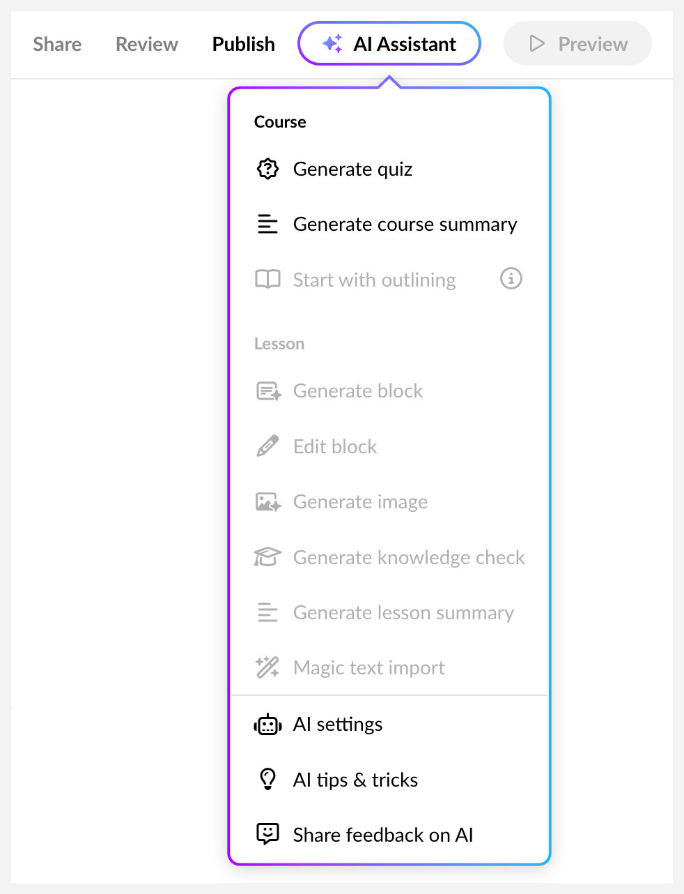 Rise 360: Get Started with AI Assistant | Articulate - Community