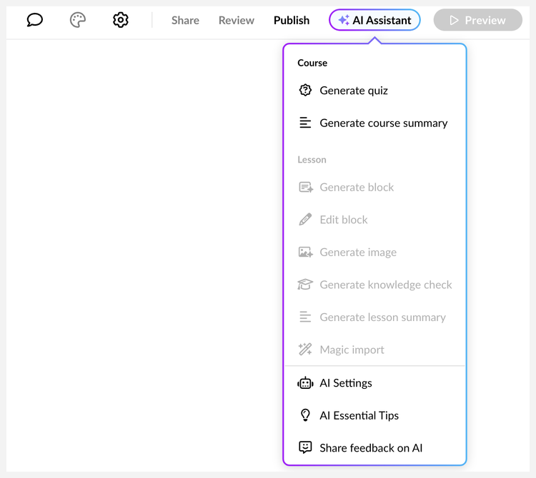 Rise 360 Get Started With Ai Assistant Articulate Community