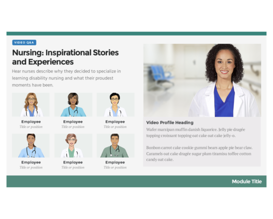 Storyline 360: Employee Stories Video Slide | E-Learning Heroes