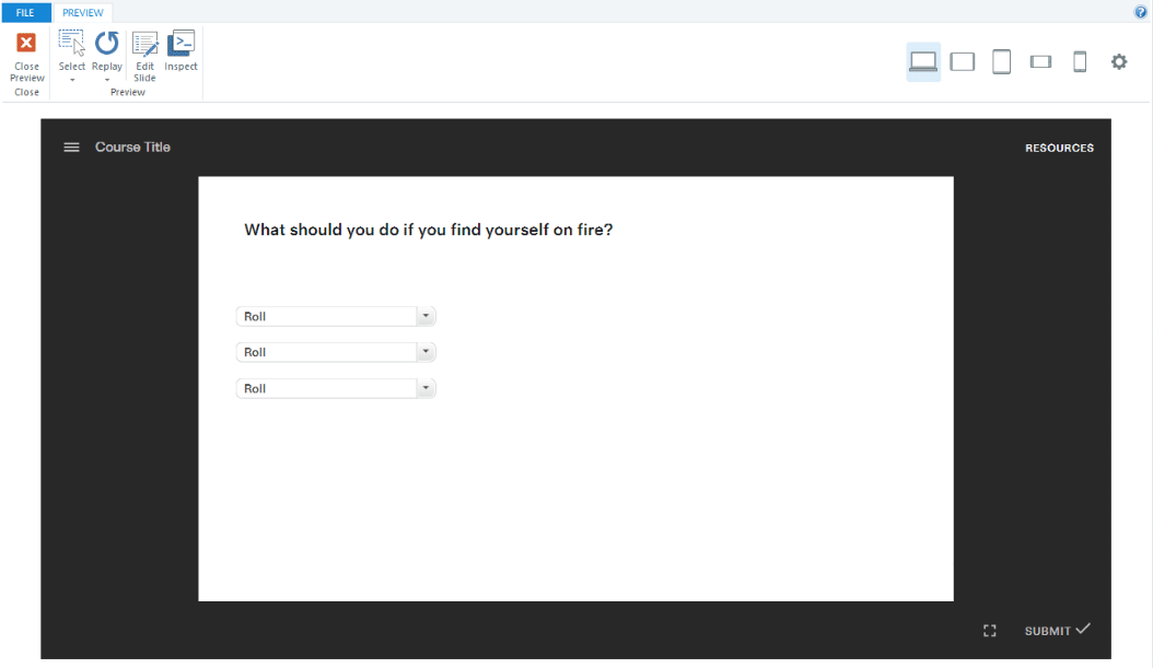 Sequence Drop-Down Questions allowing the same option to be chosen over and over. | Articulate ...