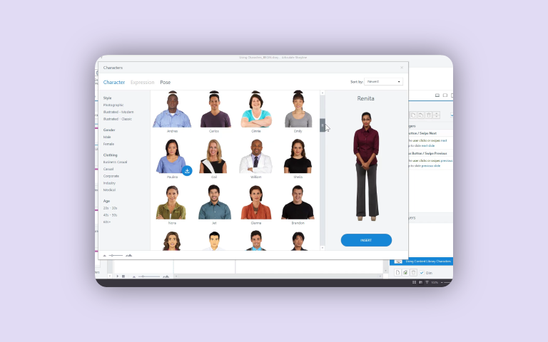 Overview of Content Library Characters in Storyline | Articulate ...