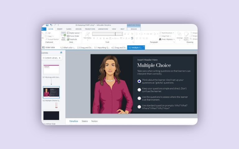 Create Quizzes And Results Slides In Storyline Articulate Community