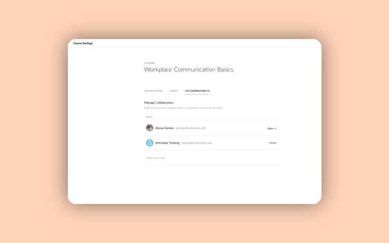 Set Up Team Collaboration in Rise 360 | E-Learning Heroes