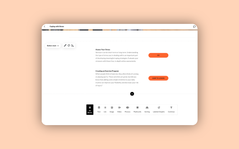 Add Interactive Navigation with Button Blocks in Rise 360 | Articulate - Community
