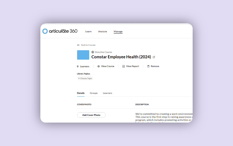 Publishing A Storyline Course To Reach 360 Articulate Community