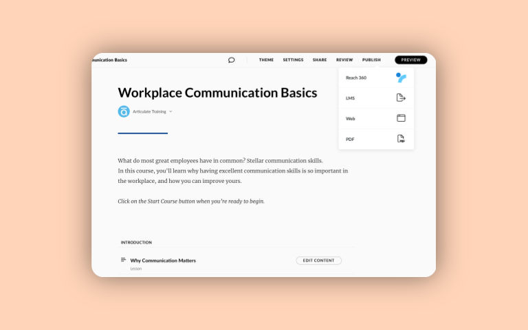 Publish & Share Courses in Rise 360 | Articulate - Community