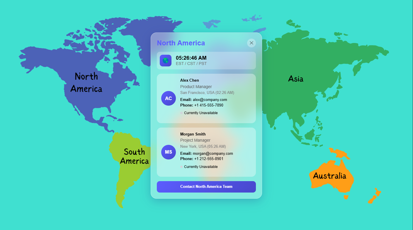 Interactive World Map for Team Directory | Articulate - Community