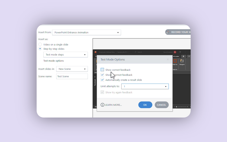 Overview of Test Mode Step-by-Step in Storyline | Articulate - Community