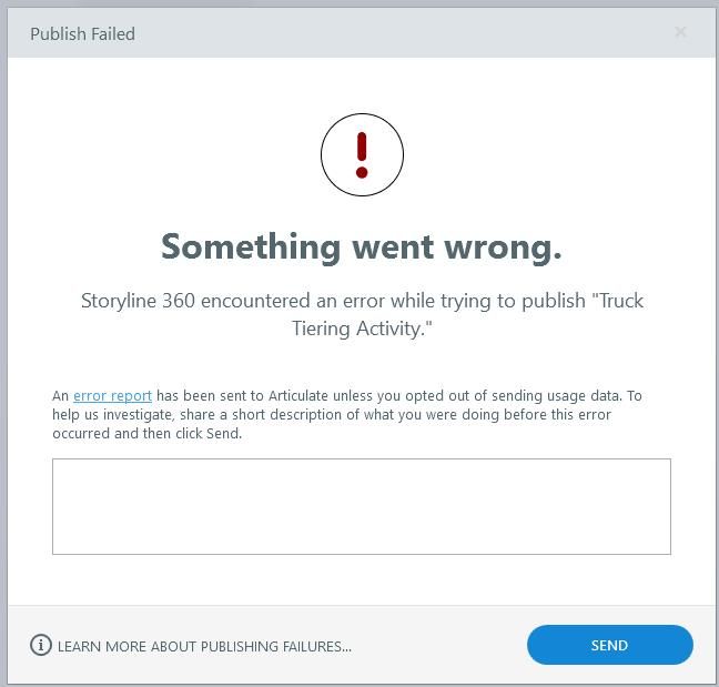 Articulate 360 / Storyline 360 serious issues | Articulate - Community