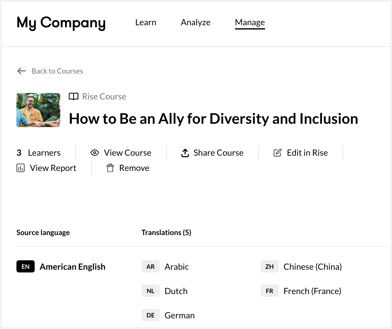 Articulate Localization: Publish Multi-Language Rise 360 Courses (Early Access) | Articulate ...