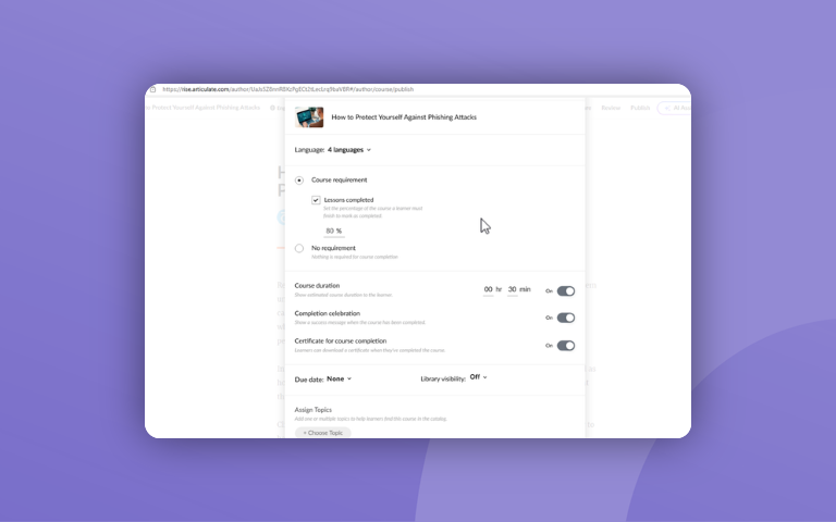 Publish Multi-Language Rise 360 Courses to Reach 360 | Articulate ...