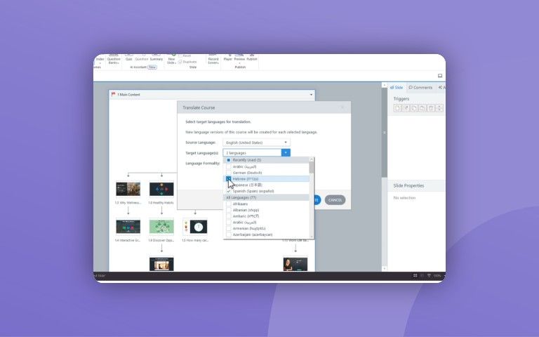 Publish Multi Language Storyline Projects To Reach 360 Articulate