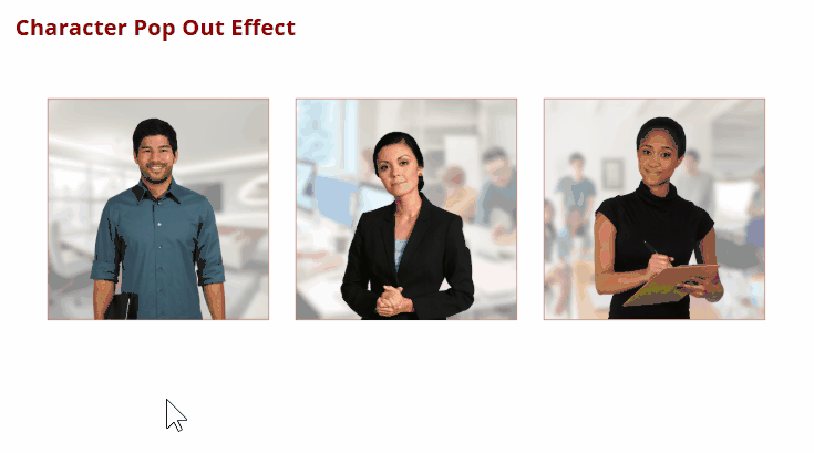 Character Pop Out Effect | Articulate - Community