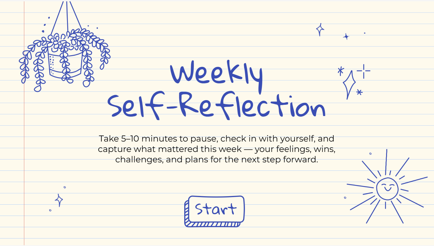 Weekly Self-Reflection | Articulate - Community