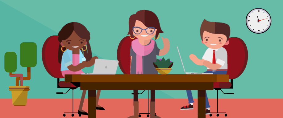 Team Meeting Animated Gif Header | E-Learning Heroes