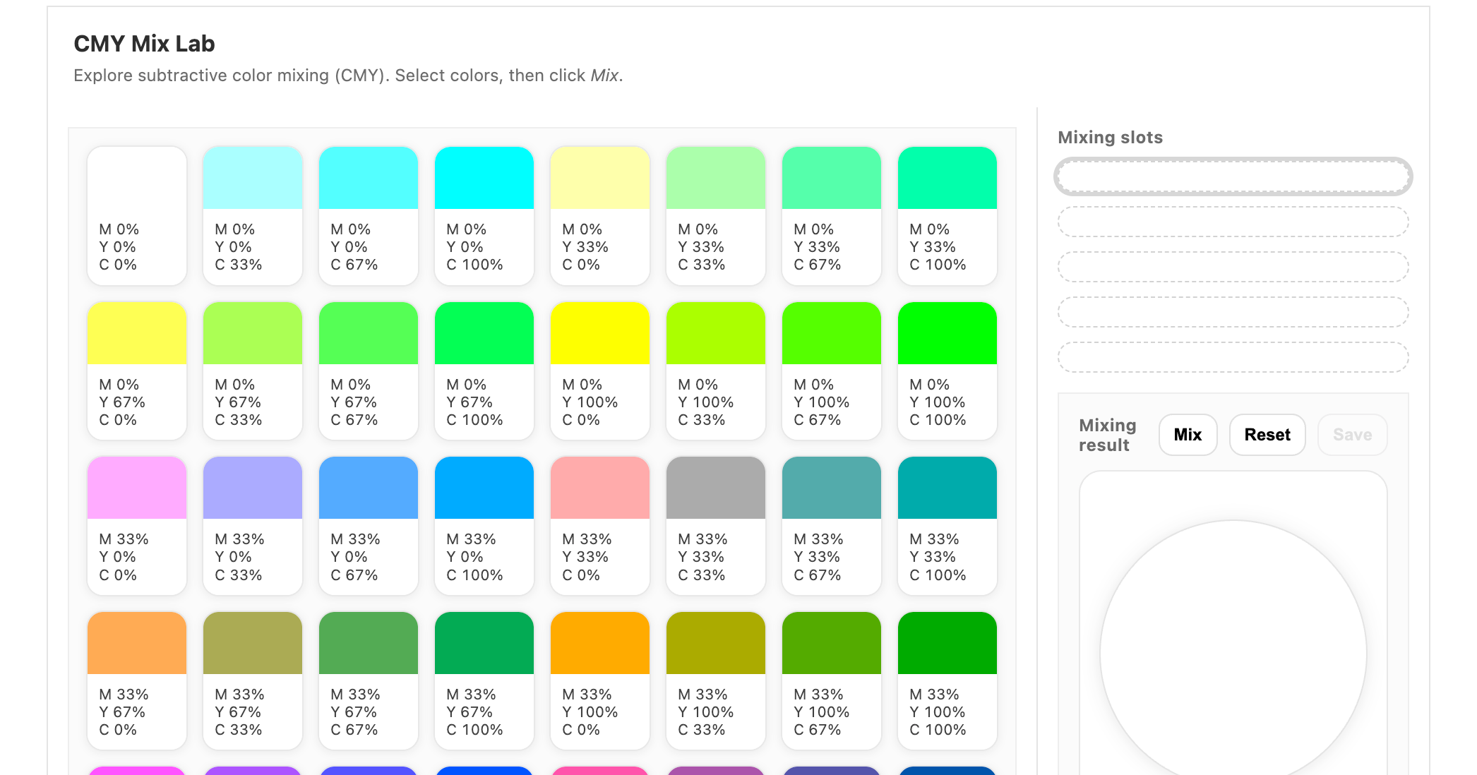 CMY Mix Lab | E-Learning Heroes